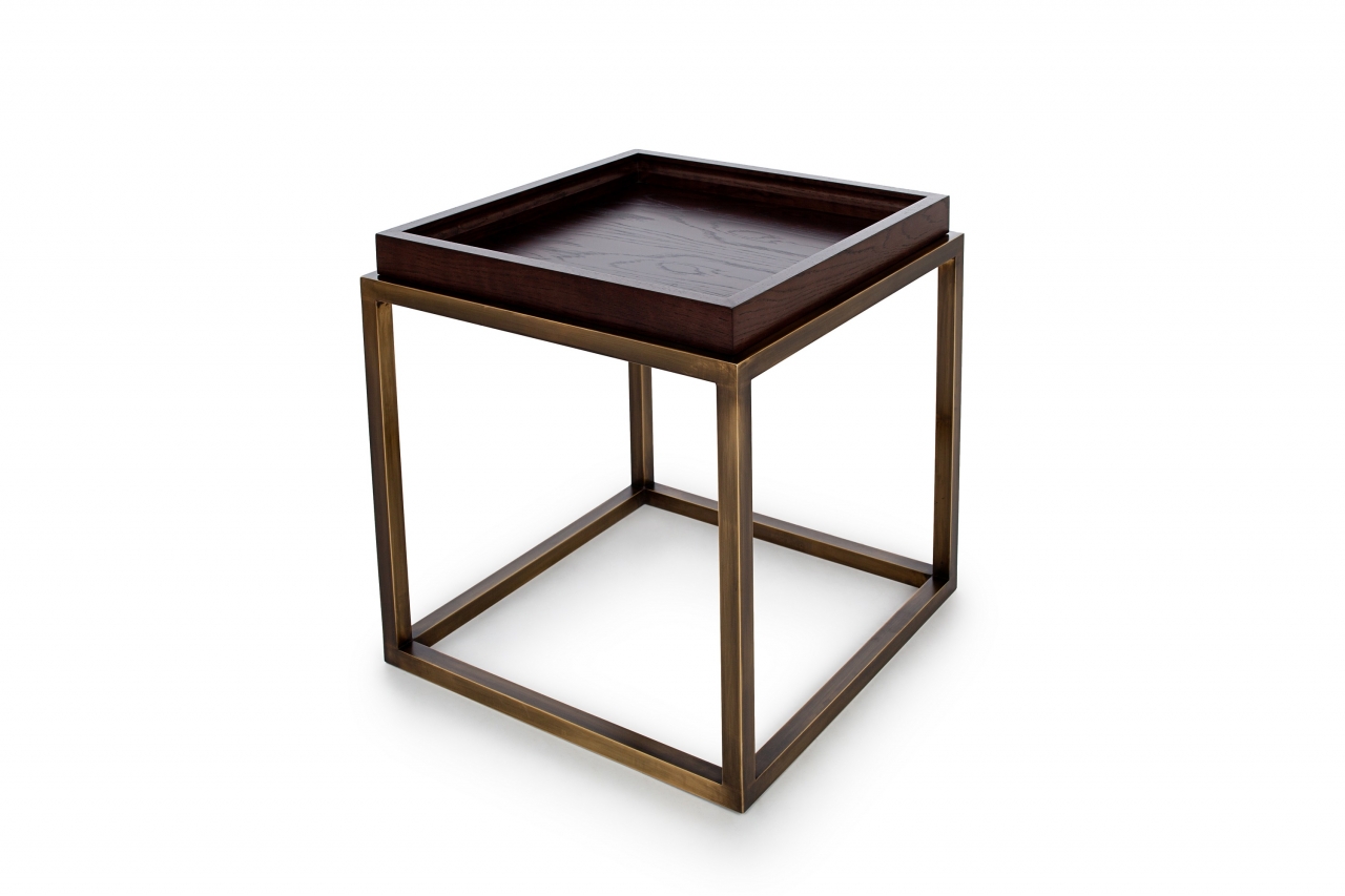 Evan small side table with tray - Charlotte James Furniture